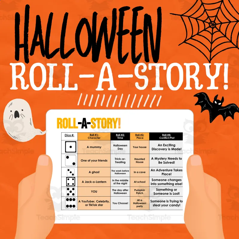 Roll-A-Story Halloween Themed by Teach Simple