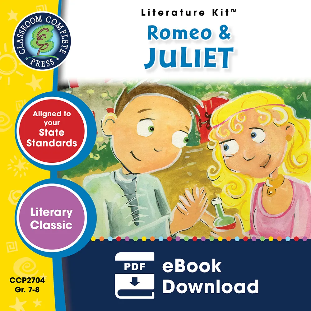 Romeo & Juliet - Literature Kit Gr. 7-8 by Teach Simple
