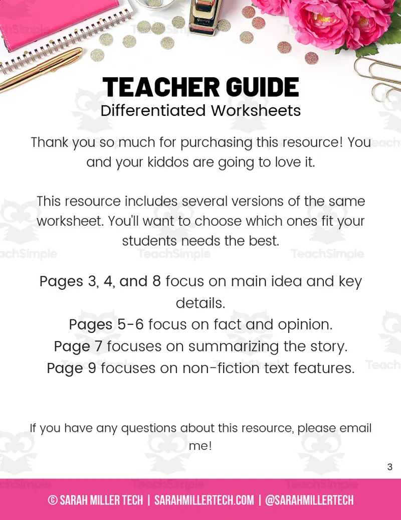 Ruby Bridges History Packet For 1st Grade Nonfiction Reading By Teach