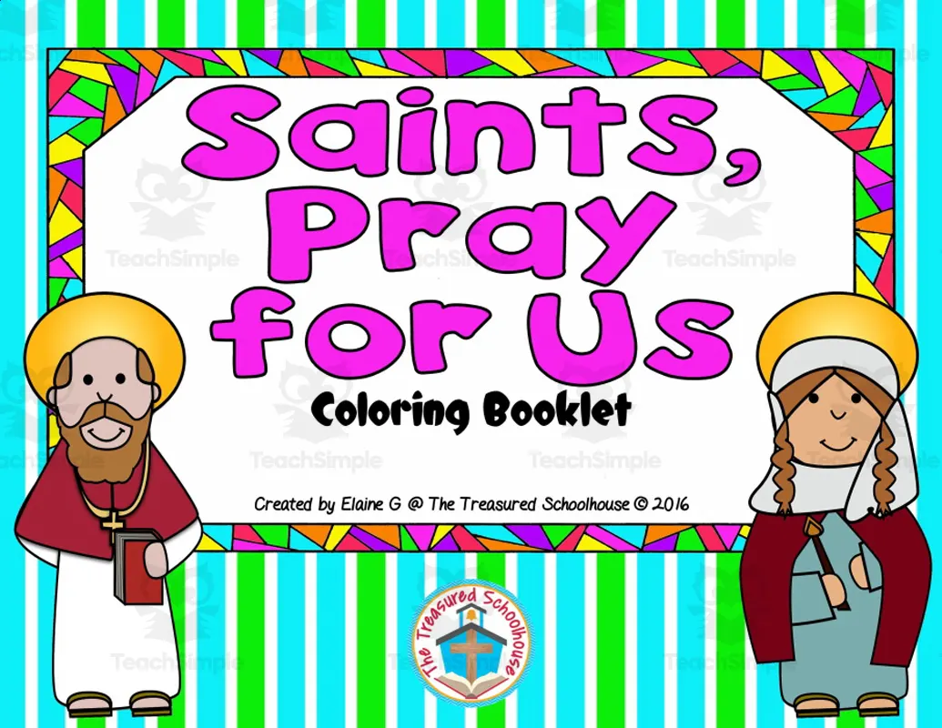 Saints Coloring Booklet by Teach Simple