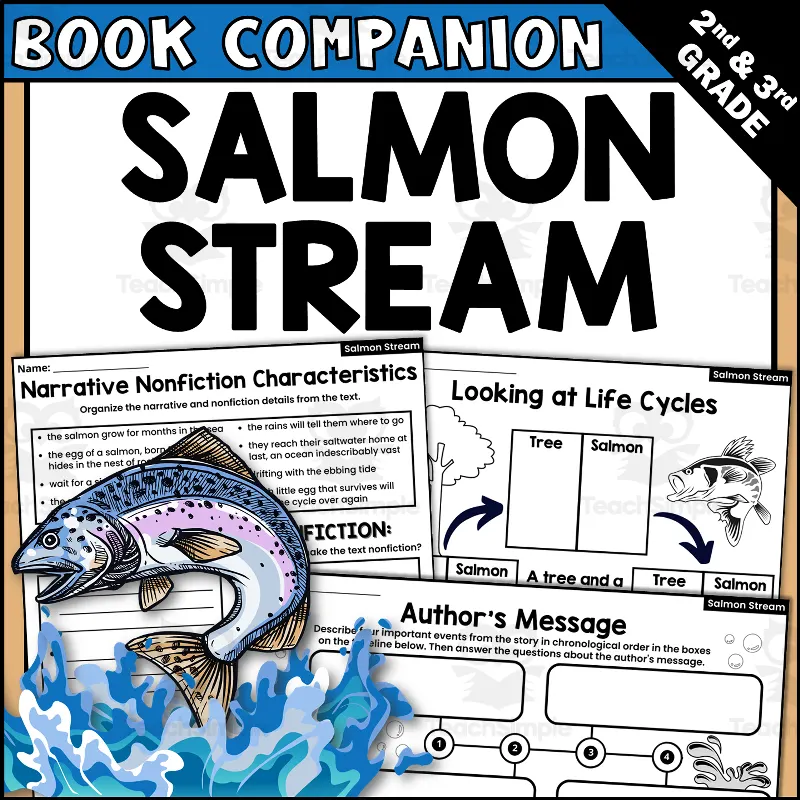 Salmon Stream Read Aloud Book Companion Activities for IRA by Teach Simple