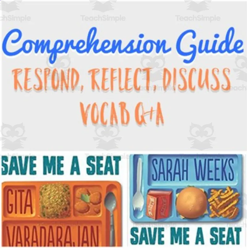 Save Me A Seat Discussion Questions by Teach Simple