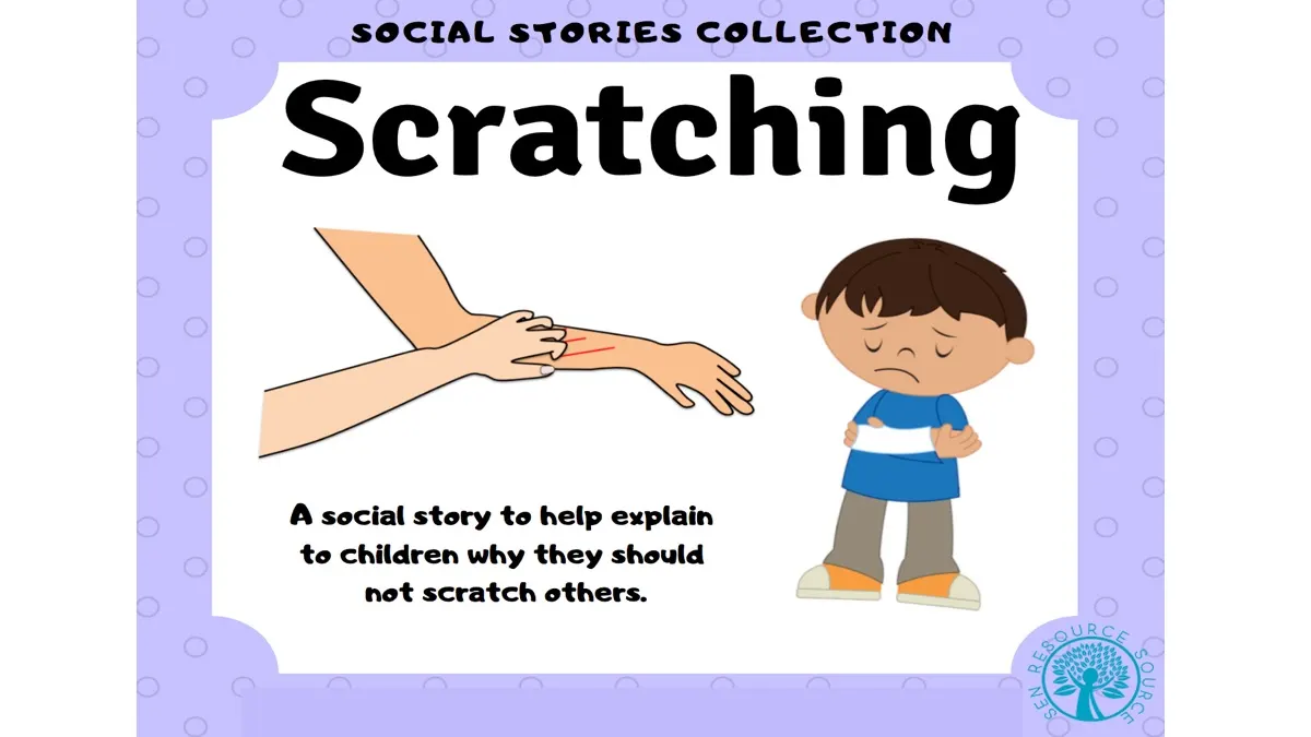 Scratching Social Story by Teach Simple