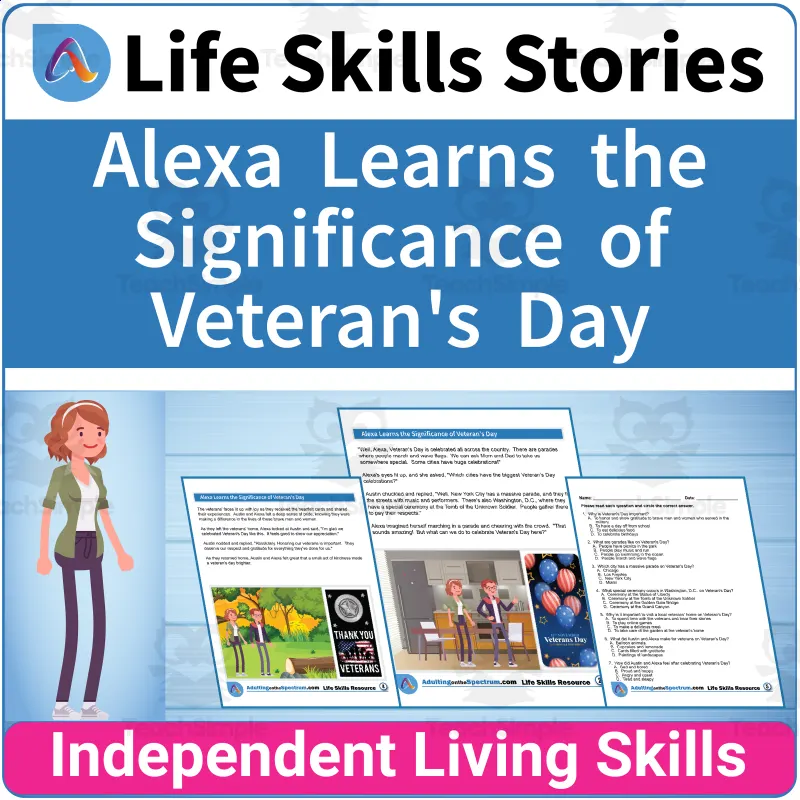 Seasonal Life Skills - Honoring Our Veterans on Veteran's Day by Teach ...