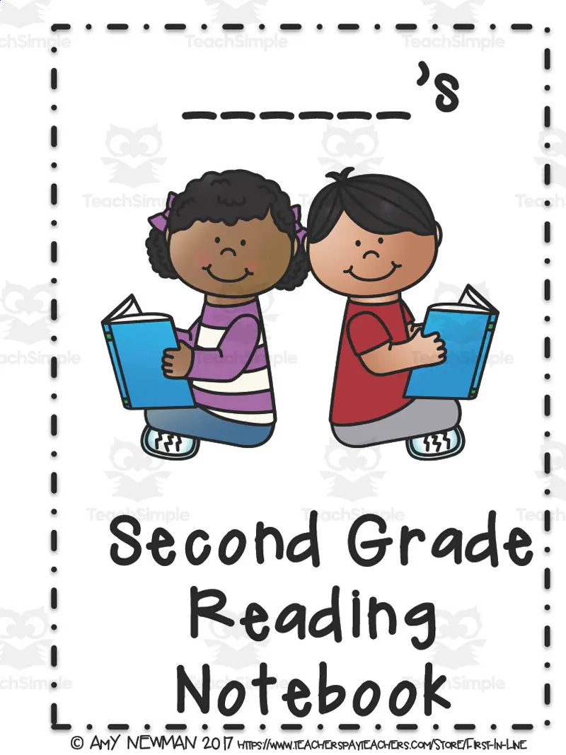 Second Grade Reading Notebook by Teach Simple