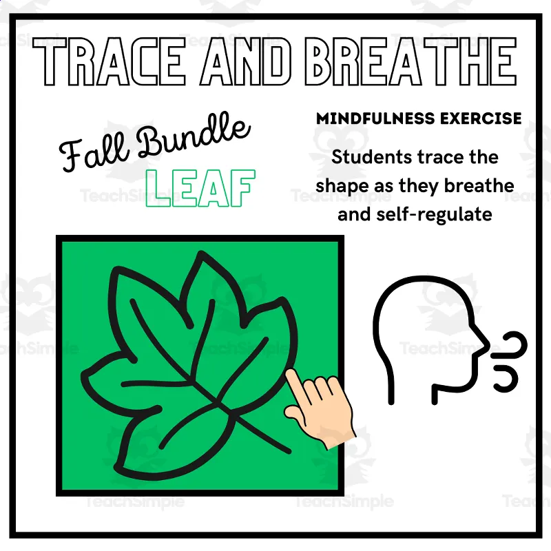 SEL: LEAF Mindfulness Breathing Calming Activity | Halloween/Fall by ...