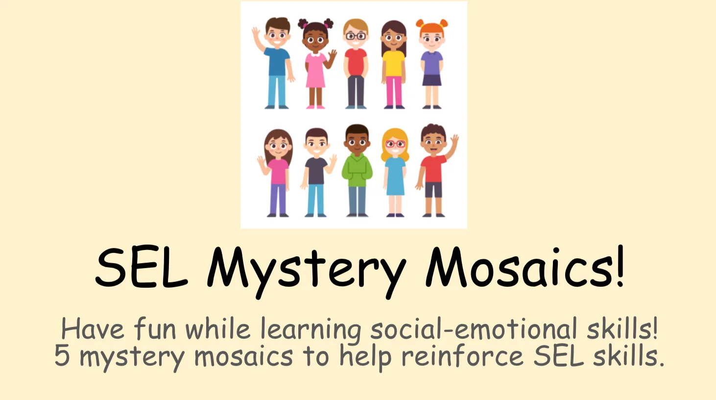 SEL Mystery Mosaics Worksheets (Social-Emotional Fun) by Teach Simple