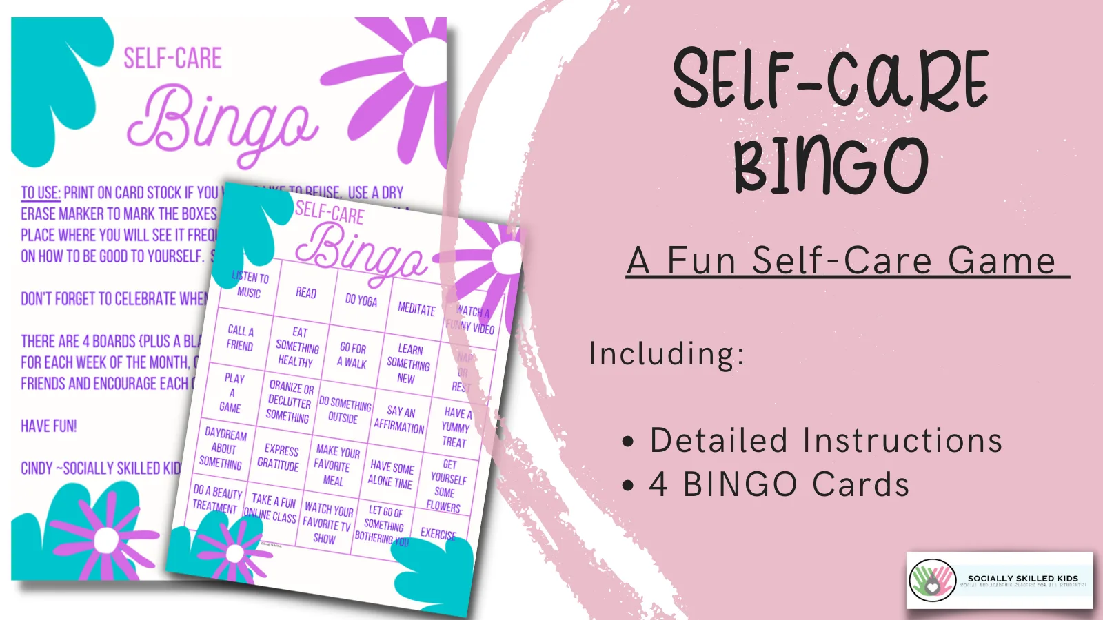 Self Care BINGO by Teach Simple