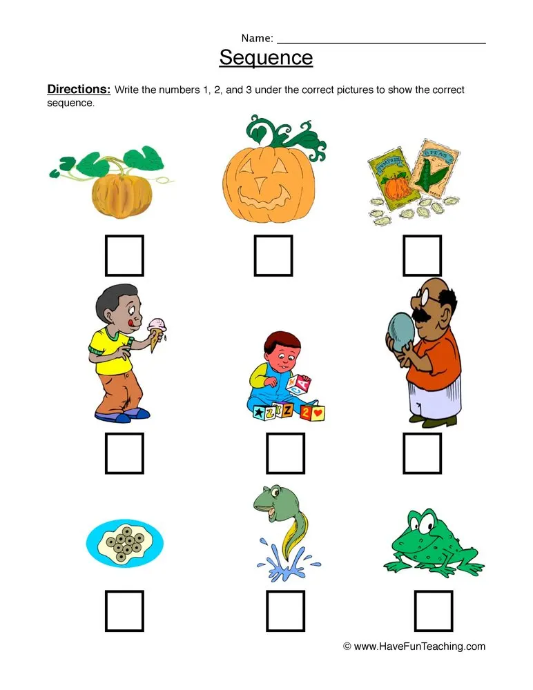 Sequence Sandwich Worksheet by Teach Simple