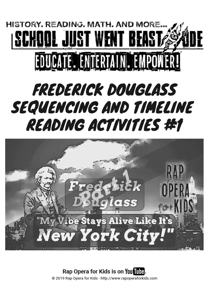 Sequencing Activities: Frederick Douglass | Nonfiction Passage with ...