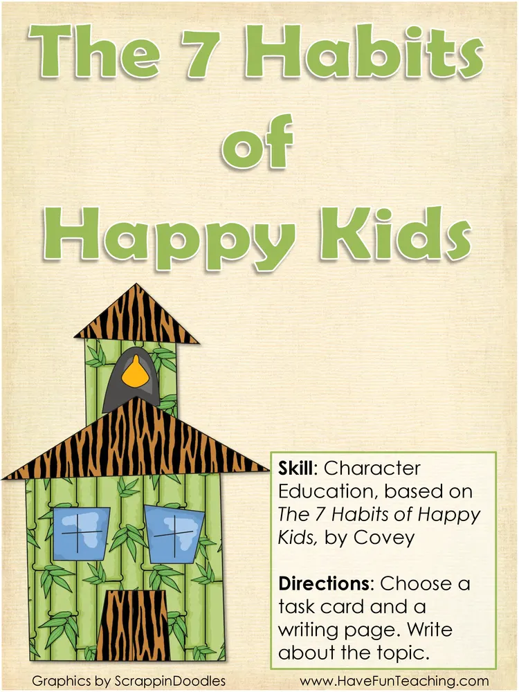 Seven Habits Character Education Activity by Teach Simple