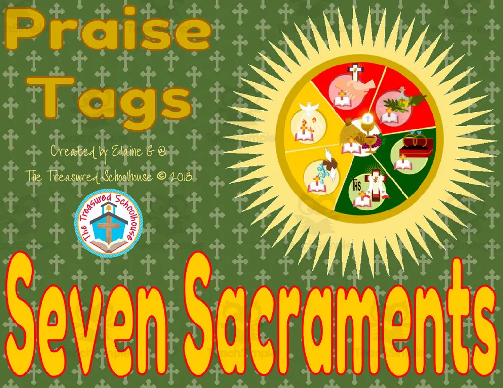 Seven Sacraments Praise Tag by Teach Simple