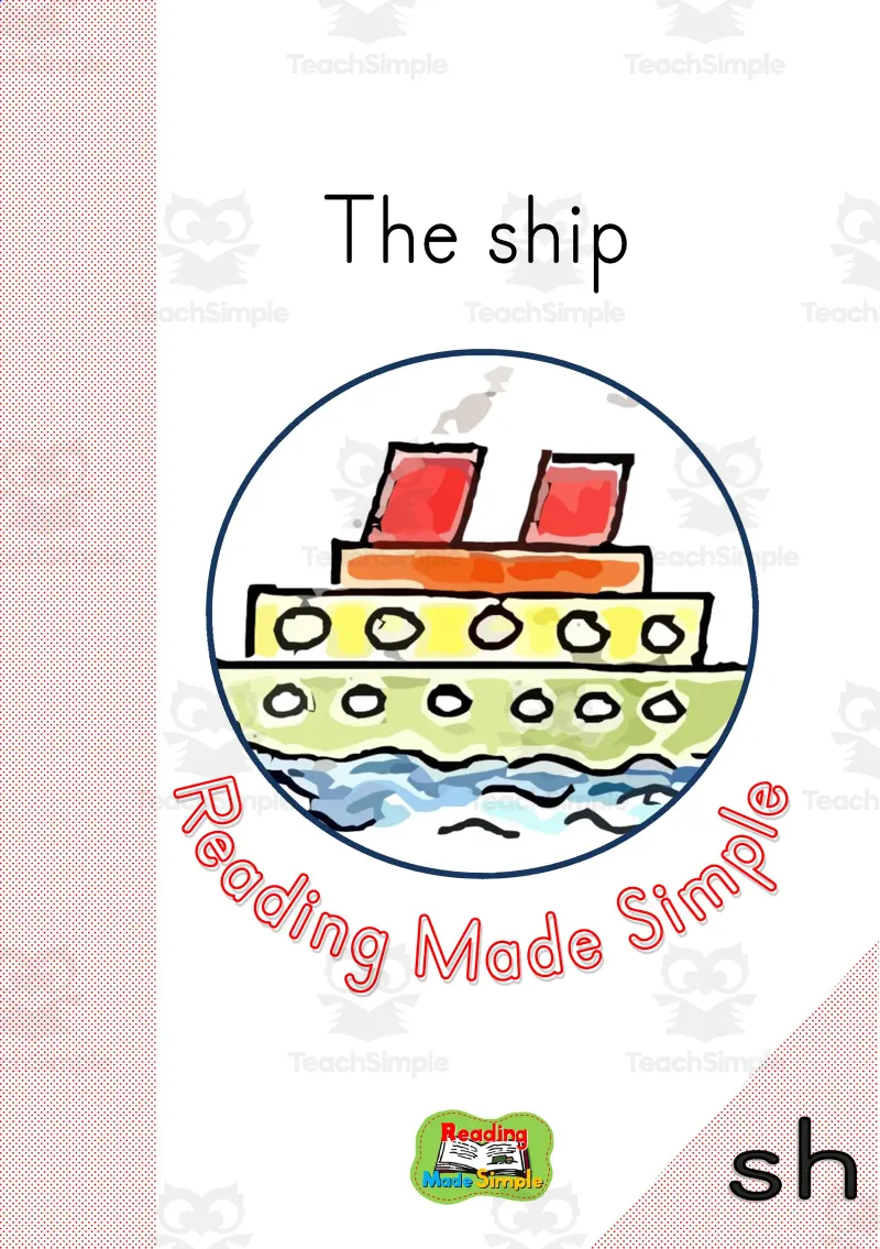 sh Phonic Reading Book Level 1: 6 by Teach Simple