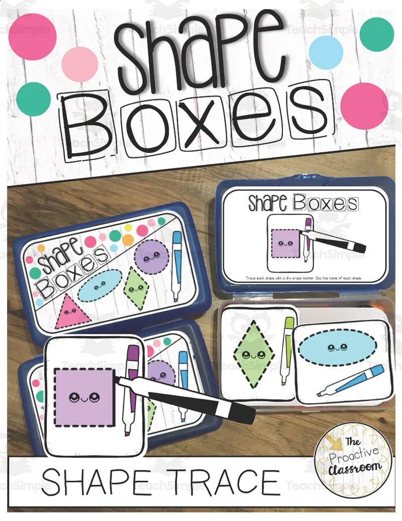 Shape Intervention Bins: Shape Trace by Teach Simple