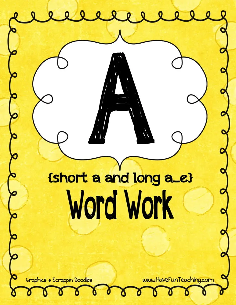 Short and Long Vowel A Activity by Teach Simple
