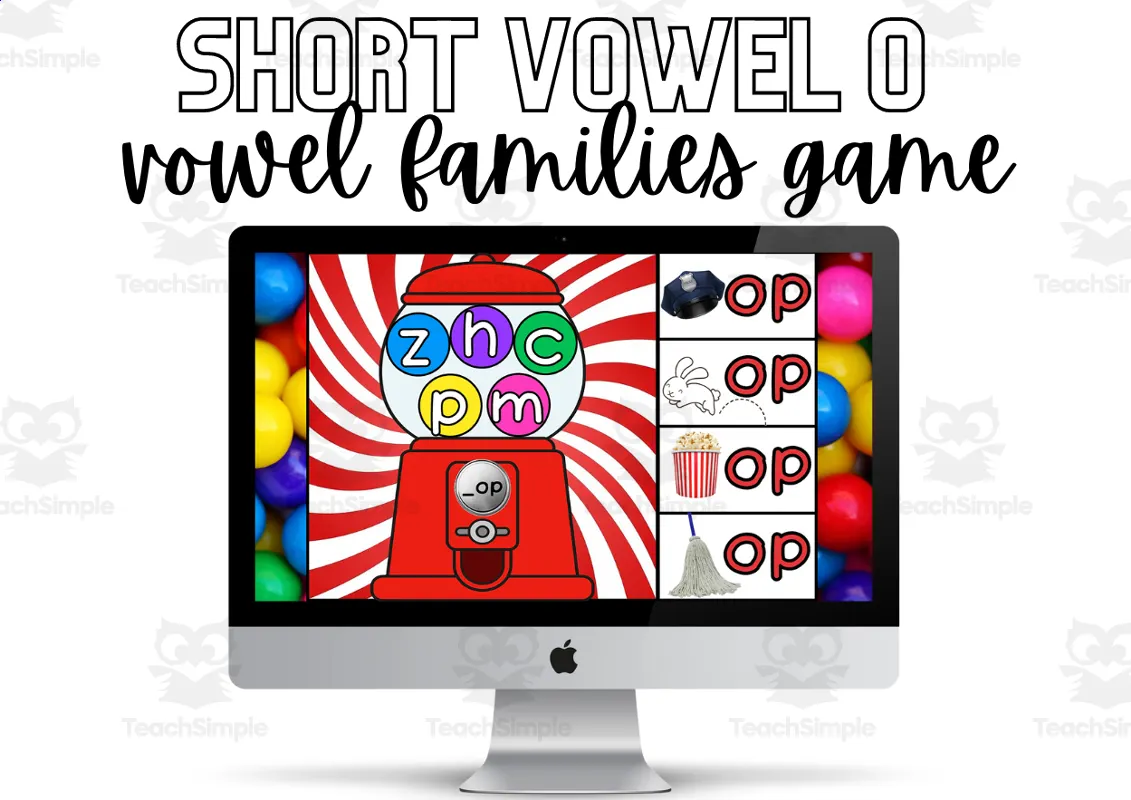 Short o Vowel Families Making Words Game by Teach Simple