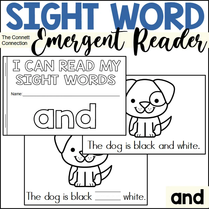 Sight Word Emergent Reader: and by Teach Simple