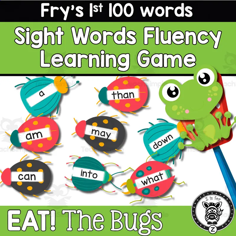 Sight Words Fluency Learning Game | Fry's 1st 100 Words by Teach Simple