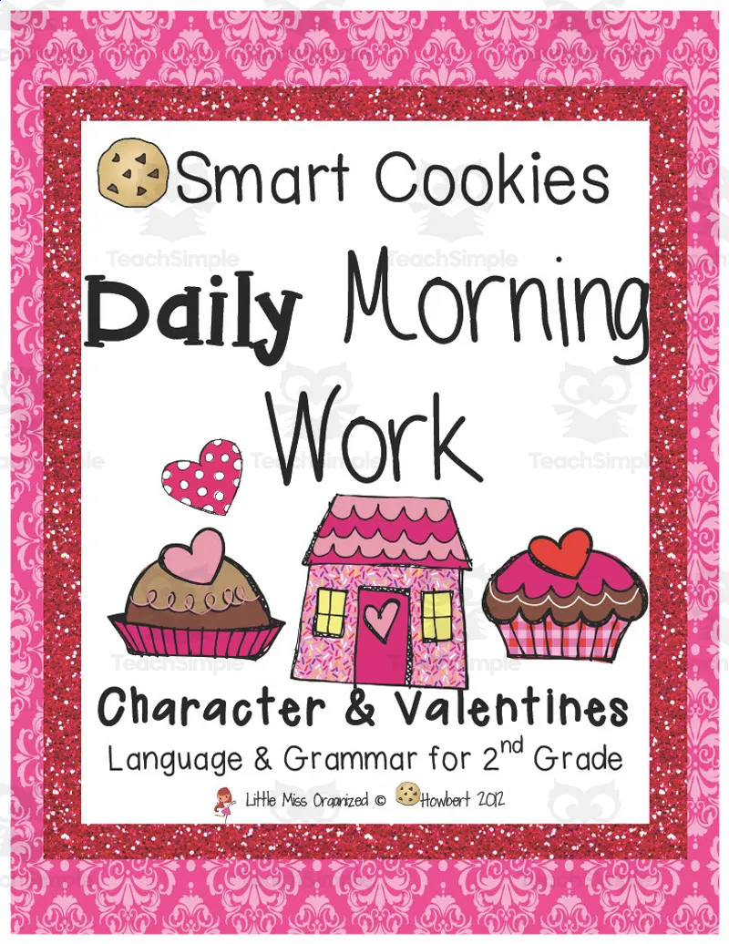 Smart Cookies Daily Morning Work | Valentines Language and Grammar by ...