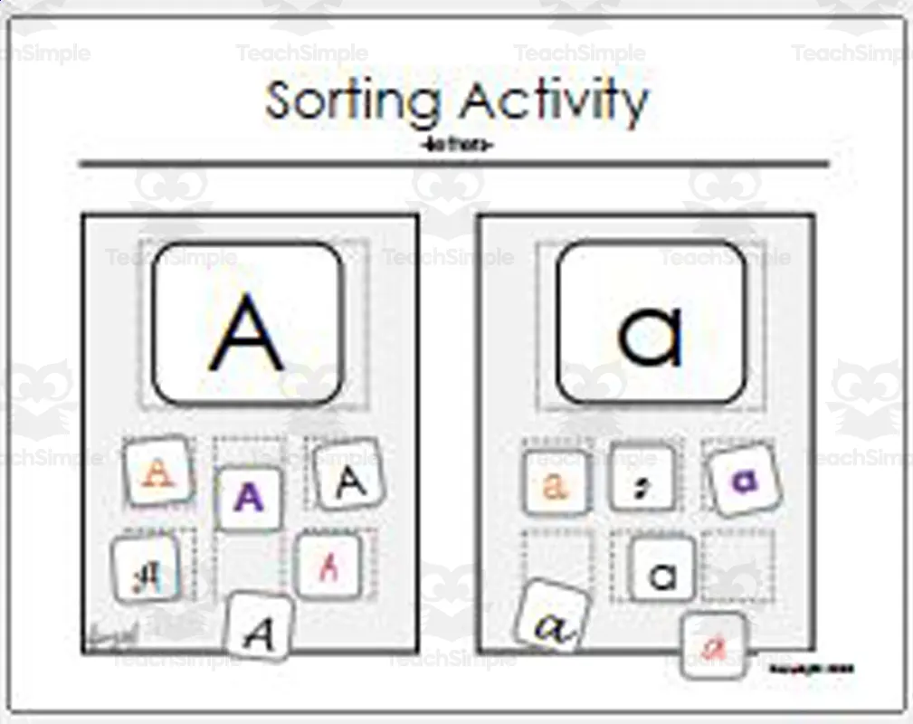 Sorting Activity: Letters by Teach Simple
