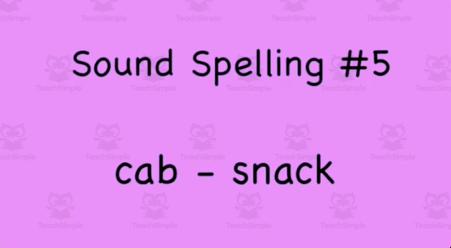 Sound Spelling Song #5 by Teach Simple
