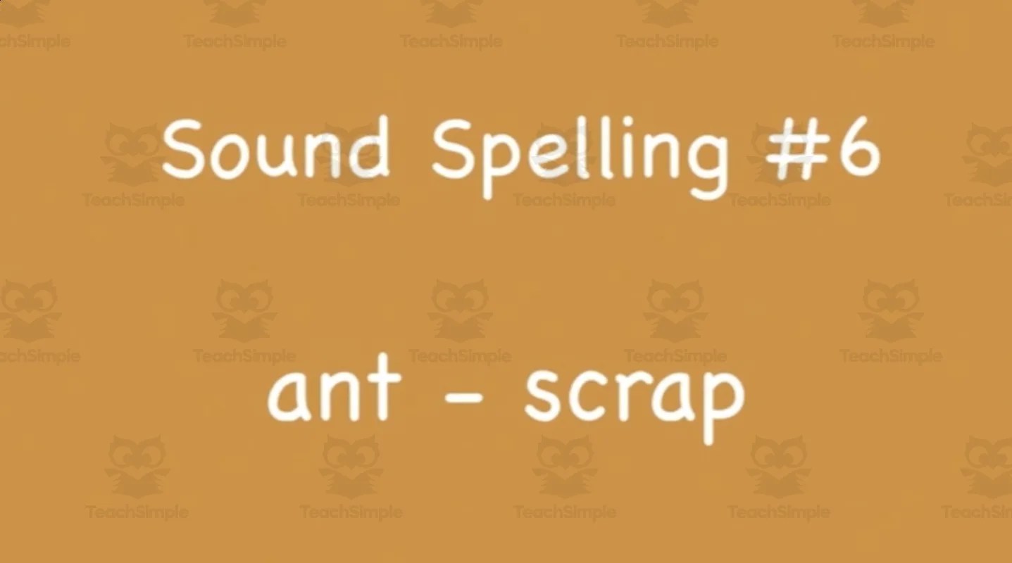 Sound Spelling Song #6 by Teach Simple