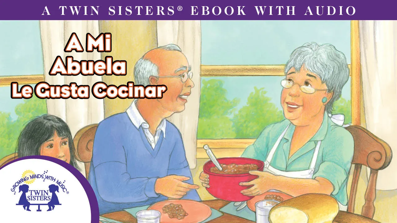 Spanish: A mi abuela, le gusta cocinar Video Storybook by Teach Simple