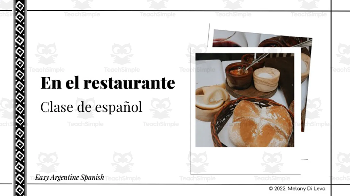 Spanish: Conversations in the Restaurant by Teach Simple