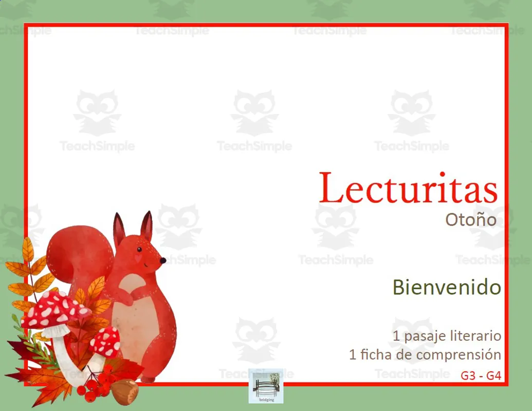 Spanish | Espanol | Bridging Lecturita Otoño Spanish Reading ...