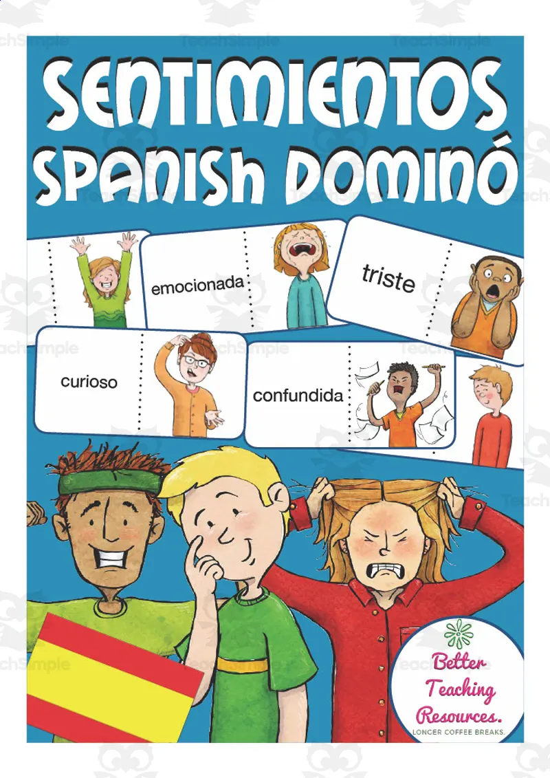 Spanish: Feelings Domino Game | Vocabulary Practice Activity by Teach ...