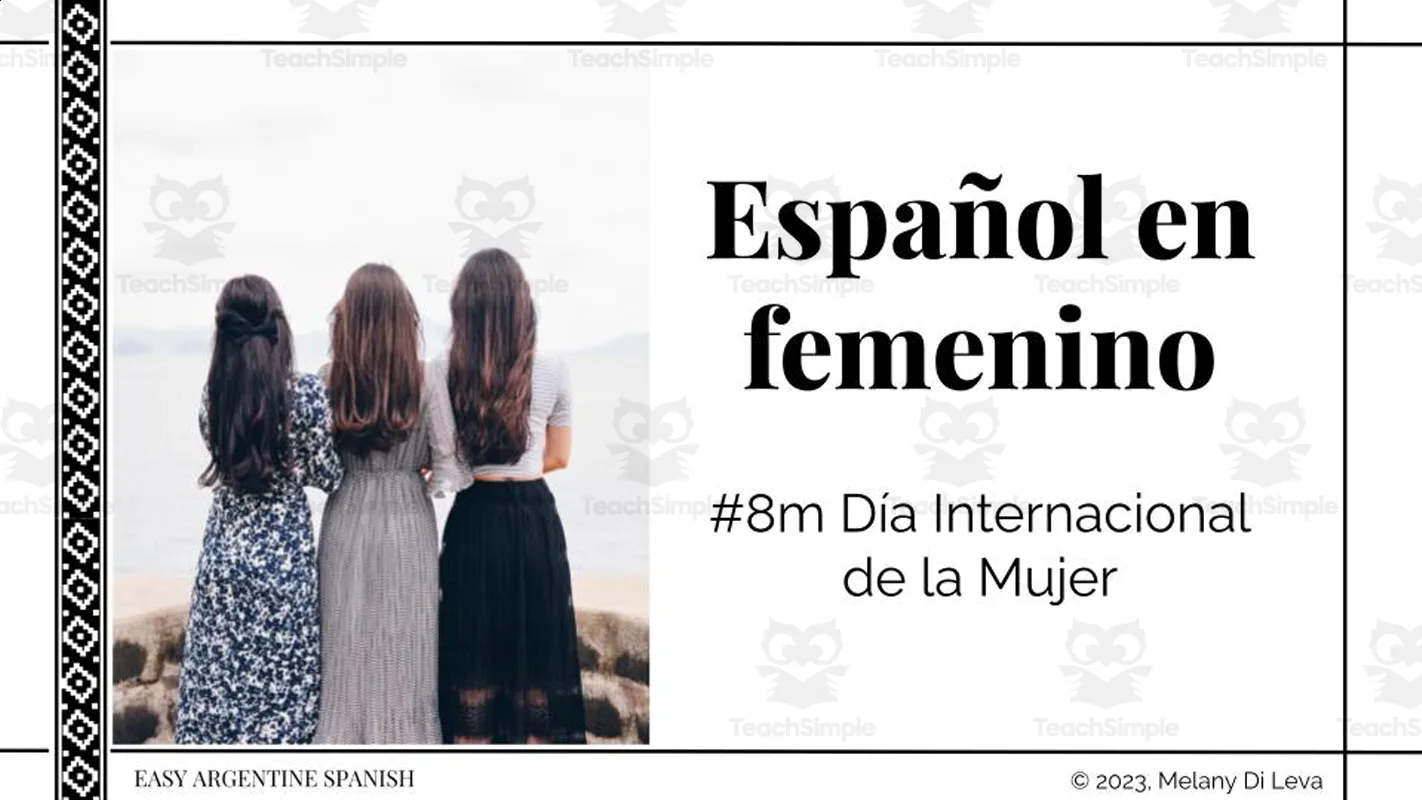 Spanish: International Women's Day | Spanish in Feminine Interactive ...