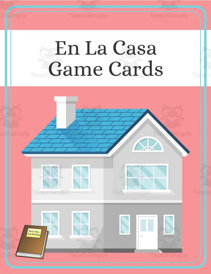 Spanish: La Casa Game Cards by Teach Simple