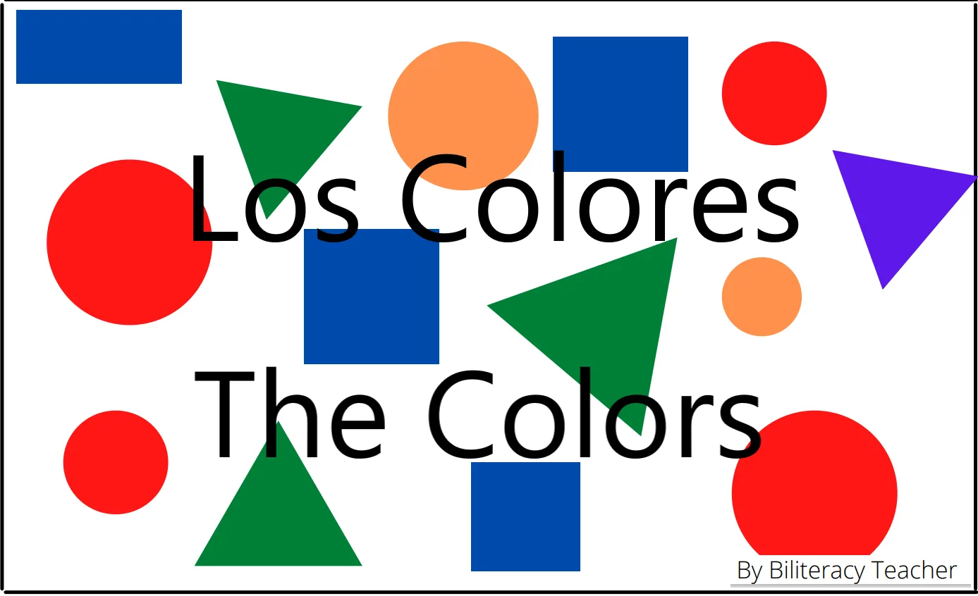 Spanish: Los Colores by Teach Simple