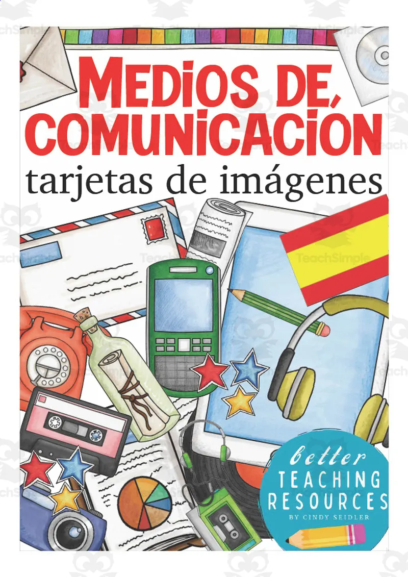 Spanish: Media & Communication Flash Cards by Teach Simple