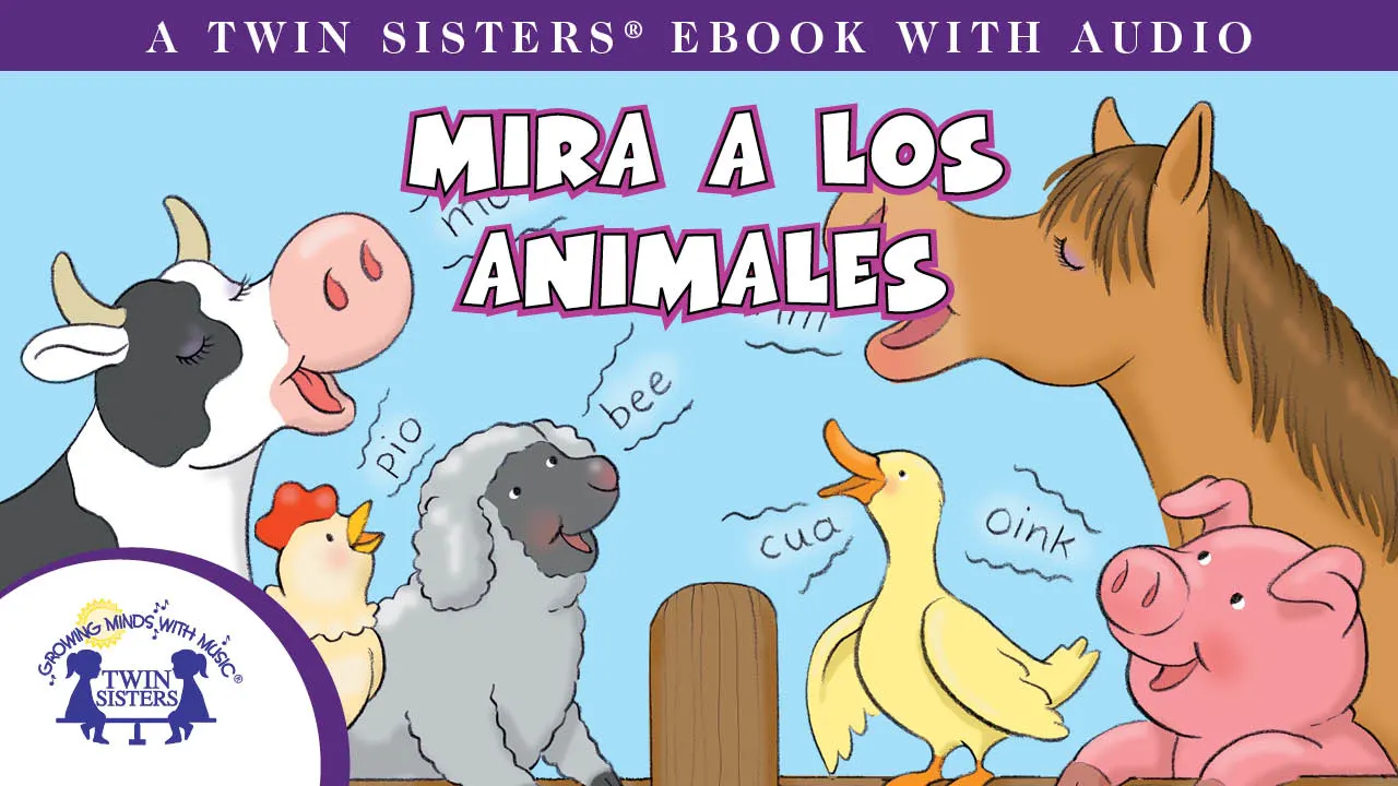 Spanish: Mira A los Animales Video Storybook by Teach Simple