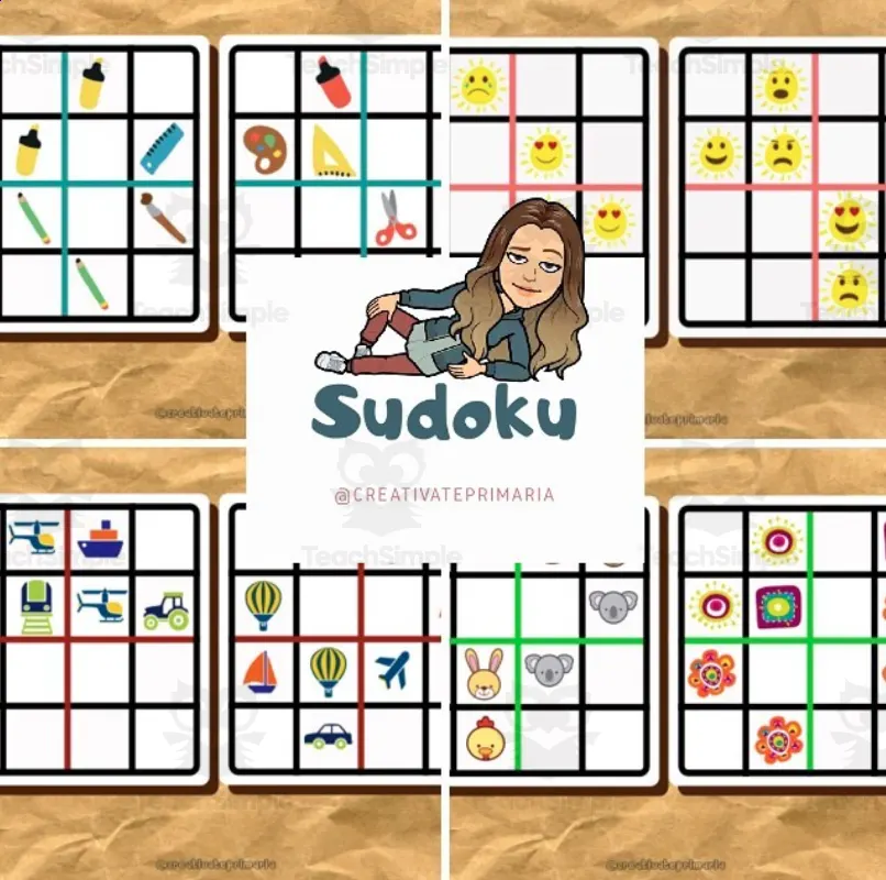 Spanish: SUDOKU CON IMÁGENES by Teach Simple
