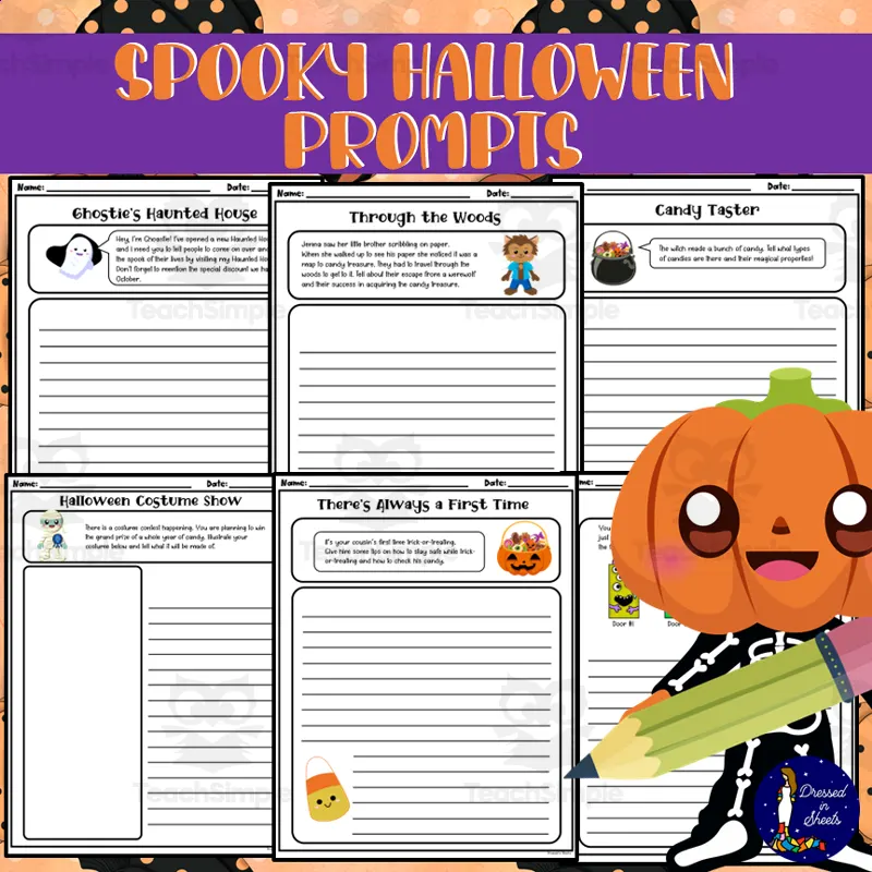 Spooky Halloween Prompts by Teach Simple