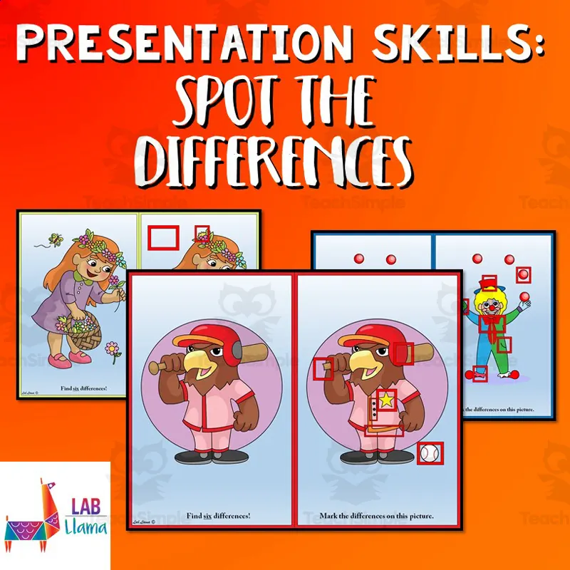 Spot the Differences Activity by Teach Simple