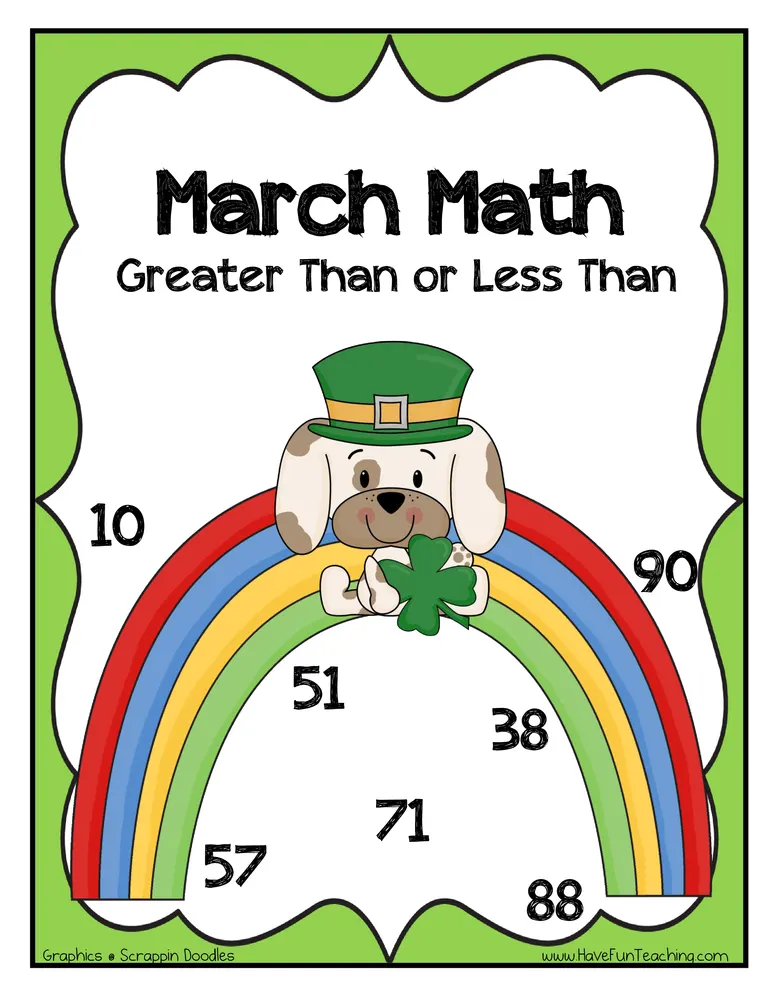 St. Patrick's Day Inequalities Activity by Teach Simple