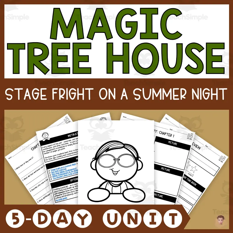 Stage Fright on a Summer Night (Magic Tree House #25 Lesson Plan ...