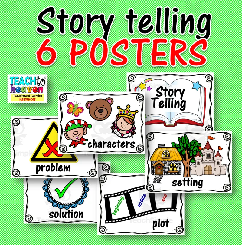Story Telling (6 A4 Posters) by Teach Simple