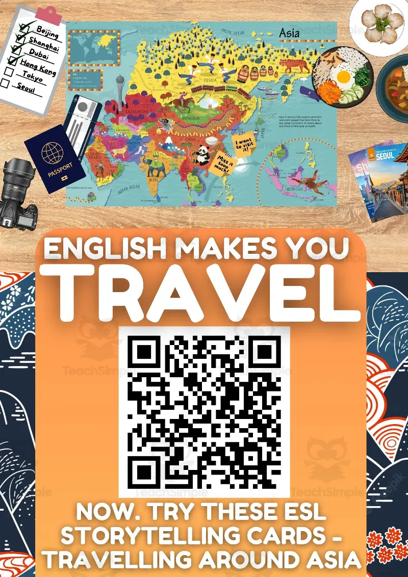 Storytelling Cards game - Travelling around Asia for ESL EFL TESOL by ...