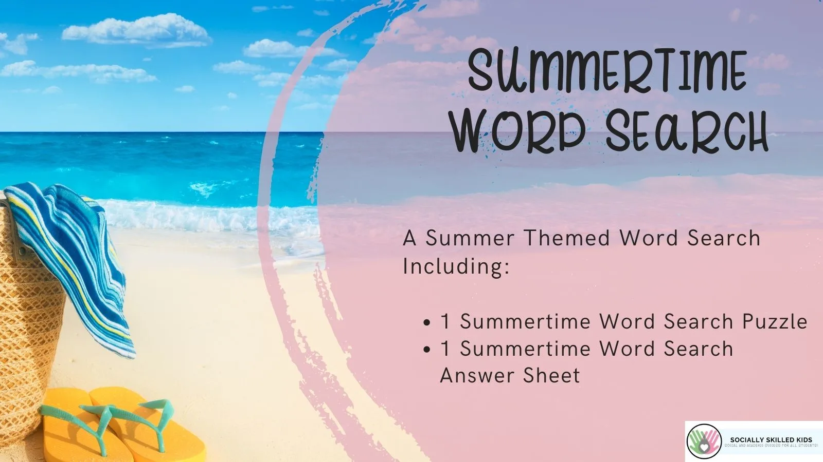 Summertime Fun Word Search by Teach Simple