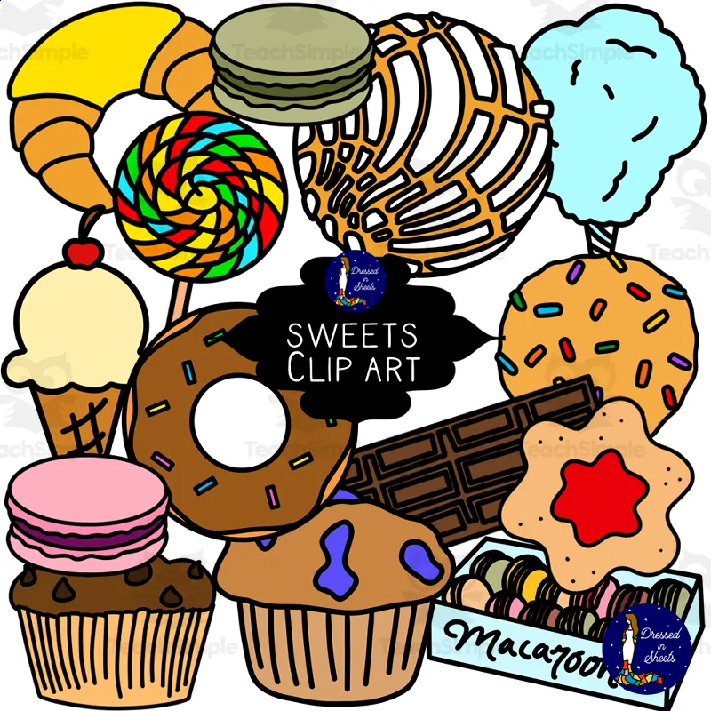 Sweets Clip Art by Teach Simple