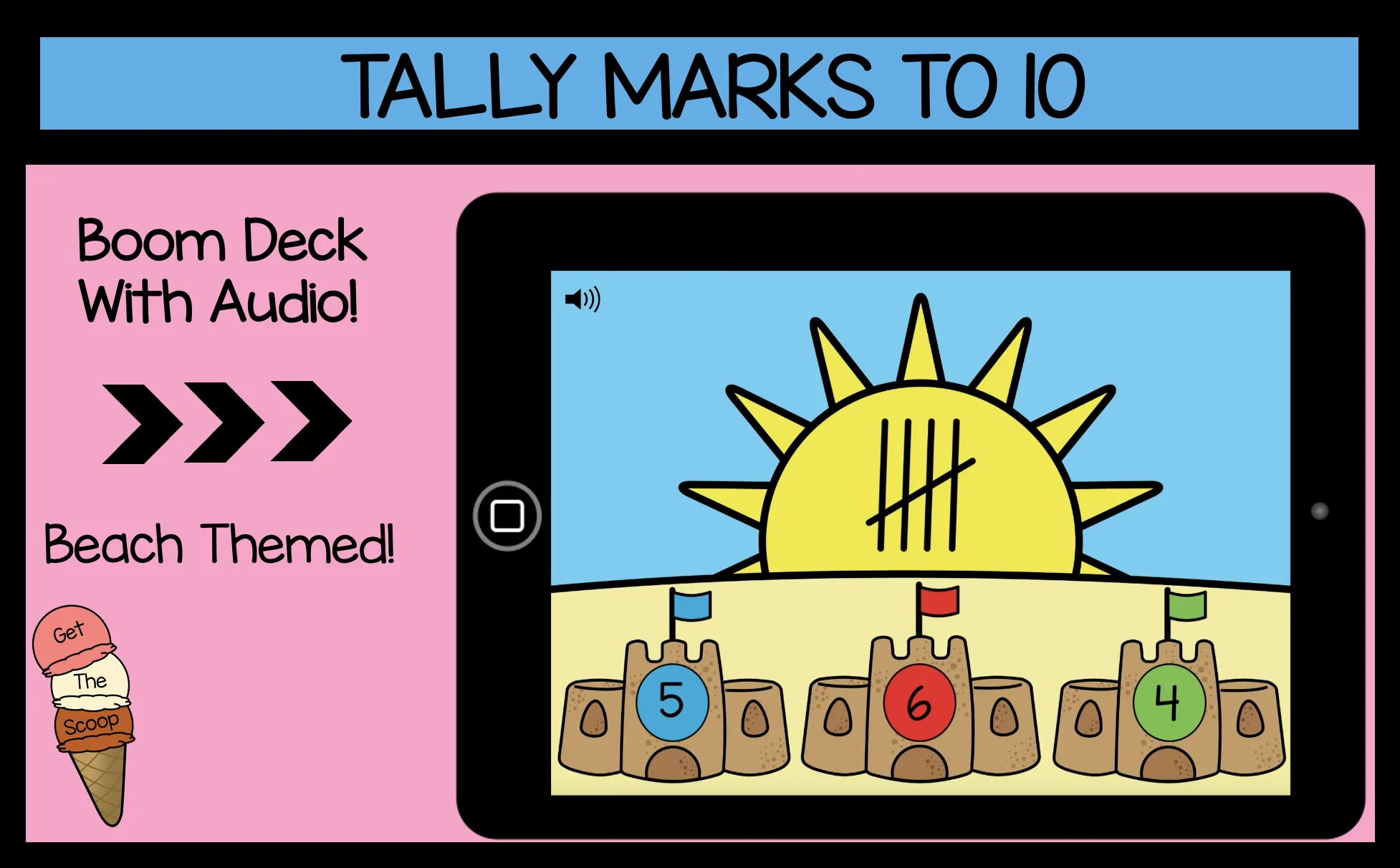 Tally Marks to 10 Boom Deck by Teach Simple