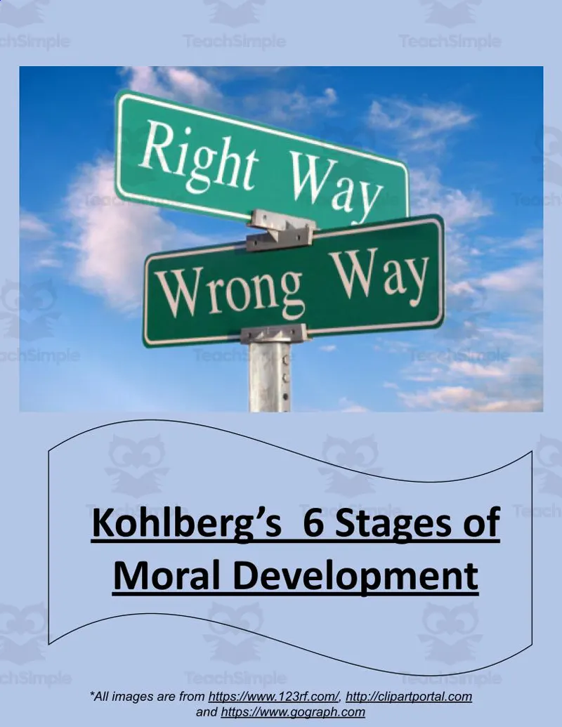 Teaching Morality Using Kohlberg's 6 Stages of Moral Development by ...