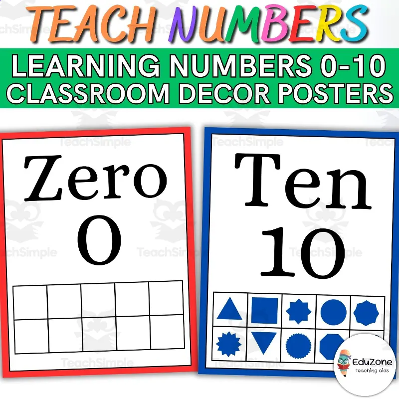 Ten Frame Posters for Kids: A Fun and Engaging Way to Learn Numbers by ...