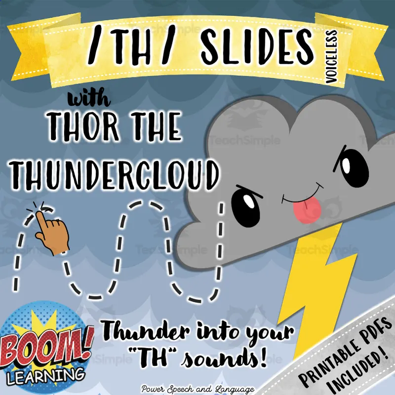 TH Articulation, Stopping, Fricatives, Boom Cards Speech Therapy ...