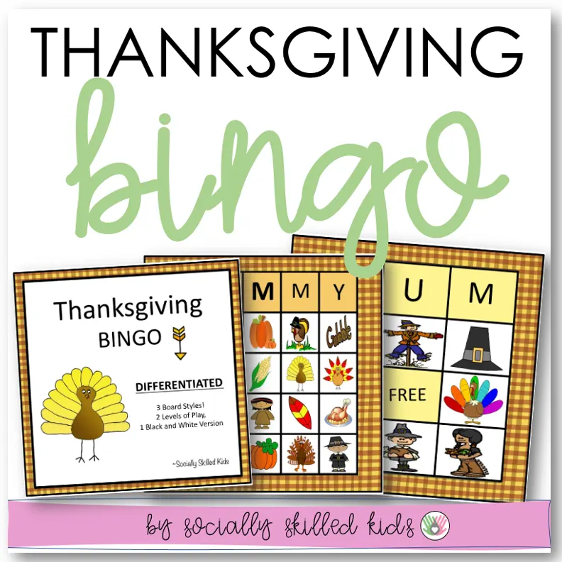 Thanksgiving BINGO! Differentiated For K-5th by Teach Simple