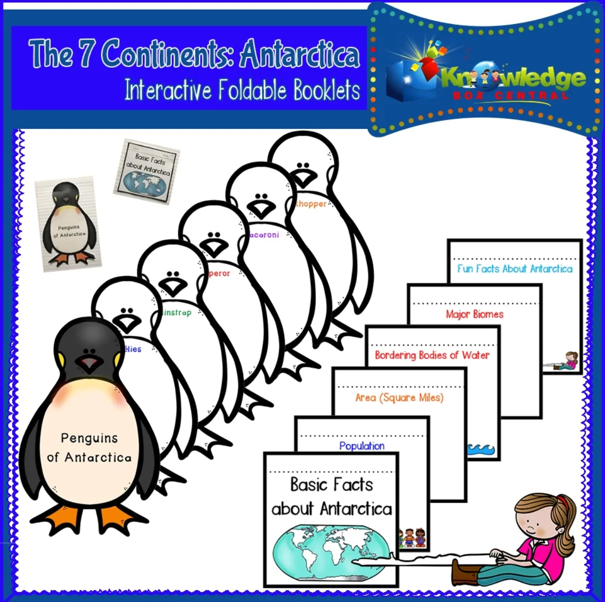 The 7 Continents: Antarctica Interactive Foldable Booklets - EBOOK by ...